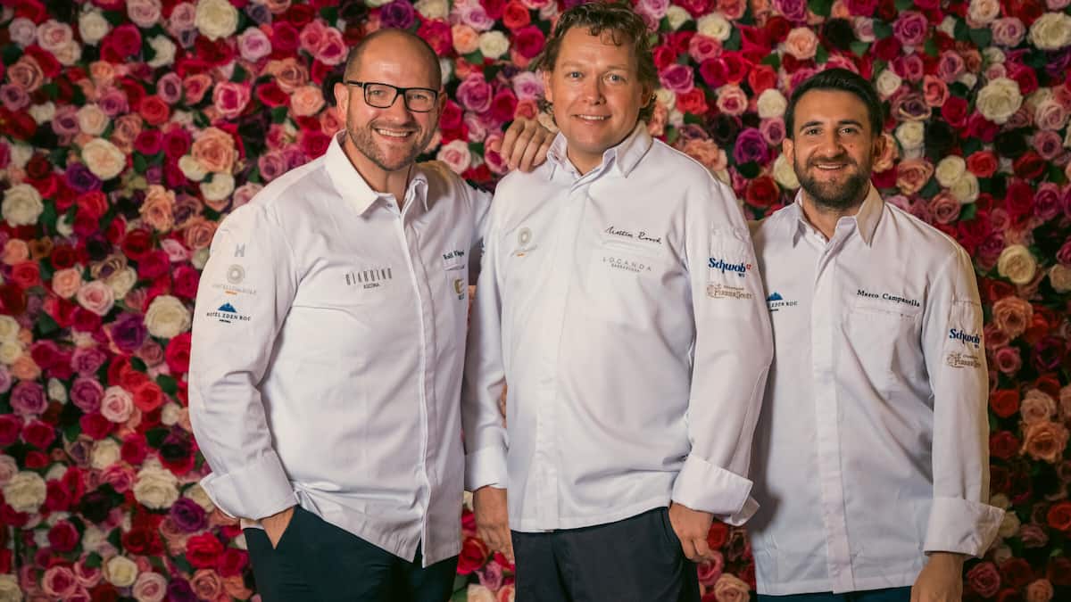 Rolf Fliegauf, Mattias Roock & Marco Campanella kochen im Giardino ...