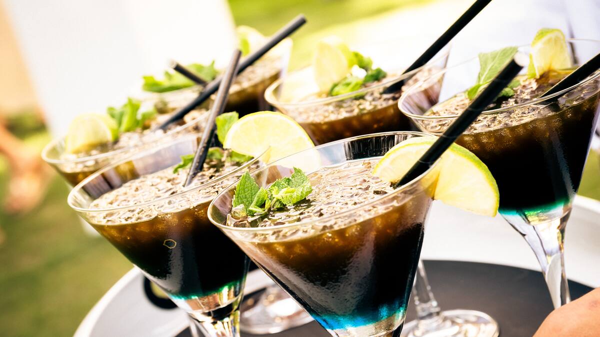 An der Garden Party gab es einen Kaffee-Cocktail-Hit von Nespresso ...