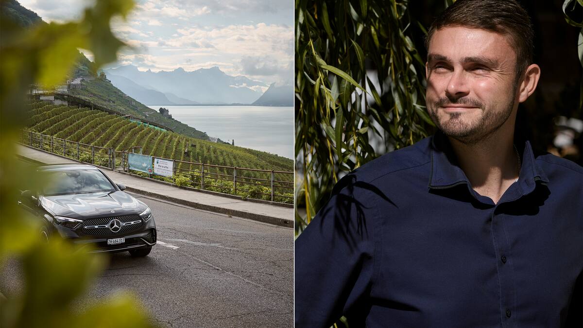 Guy Ravet unterwegs im Mercedes durch das Lavaux am Lac Léman | GaultMillau