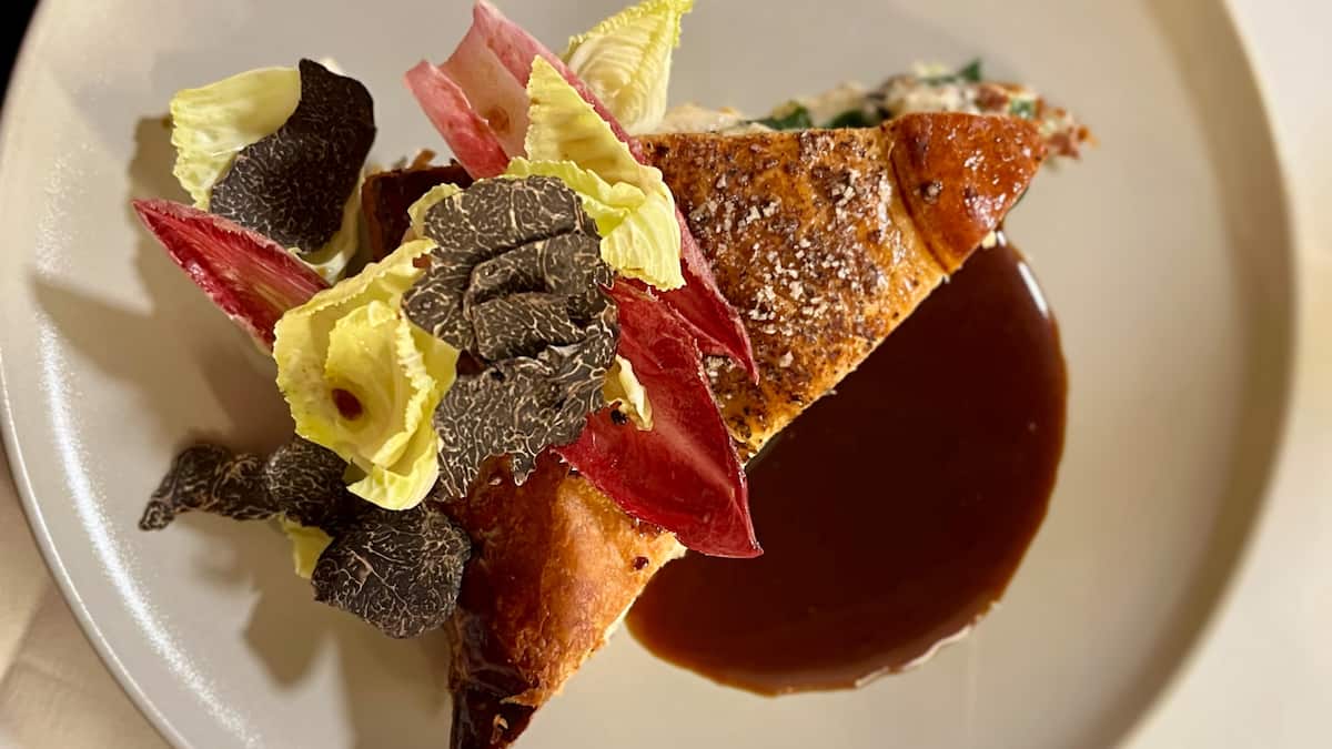 Christmas phitivier with roasted cabbage