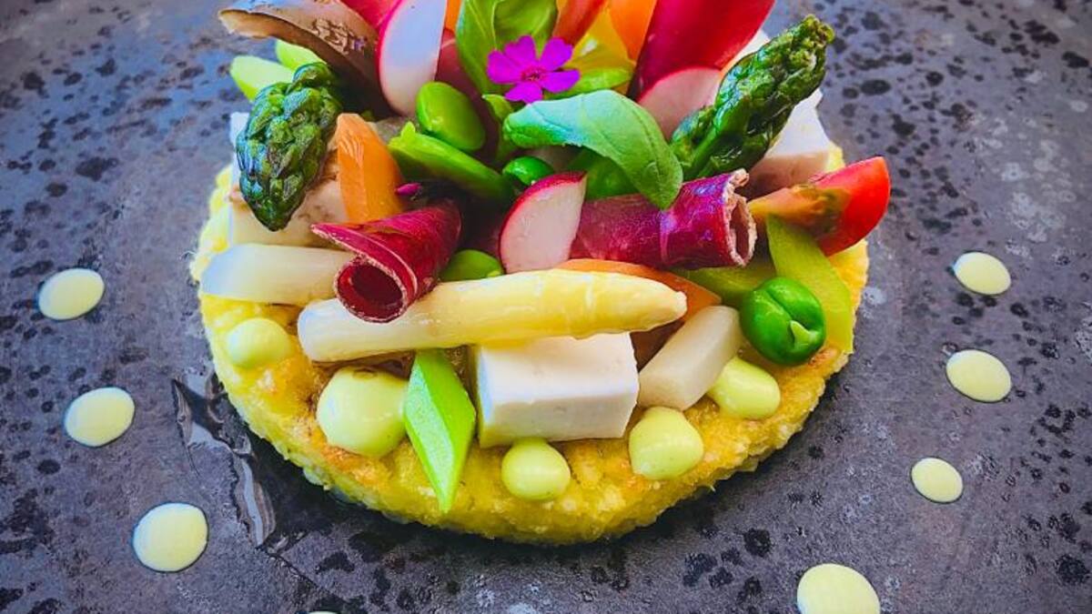 Galette de riz au safran des Alpes